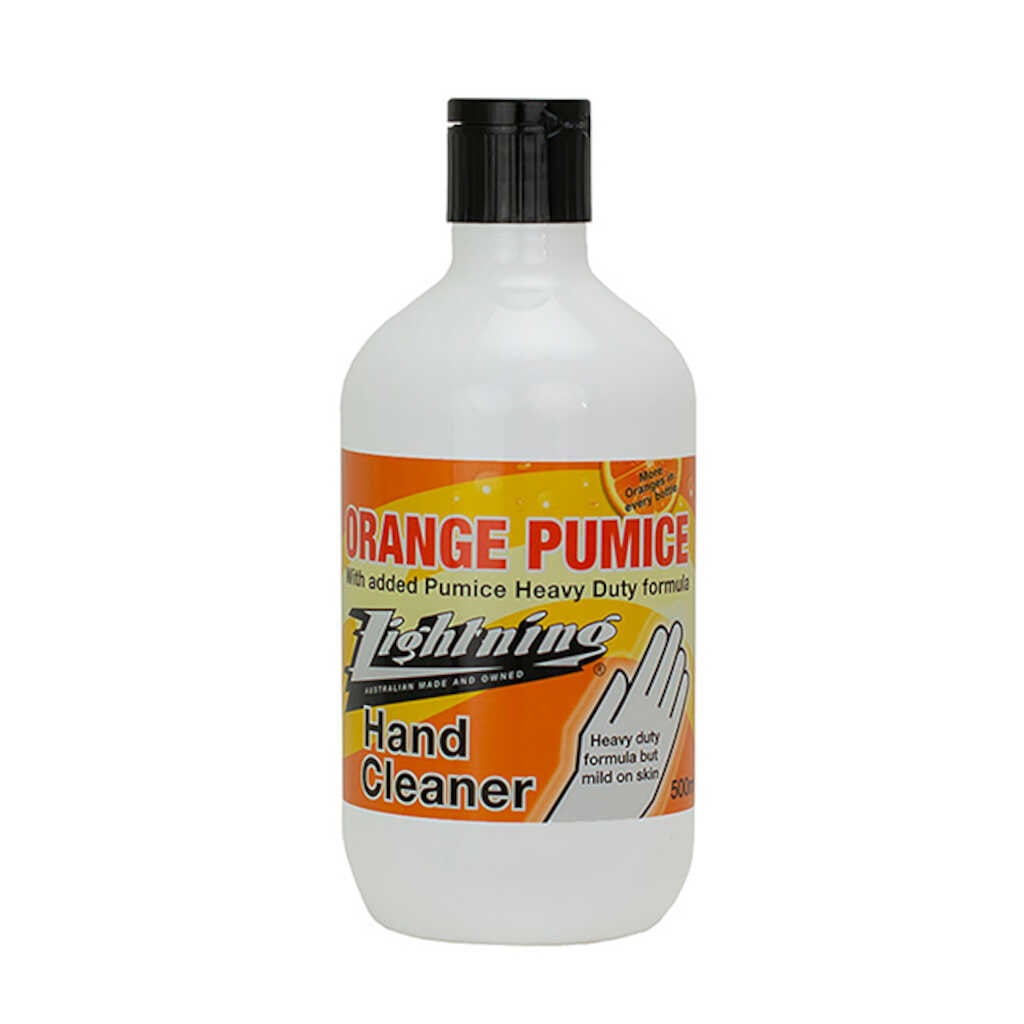 Lightning Cleaner Orange Pumice Hand Cleaner 500mL | Motor Oil Store